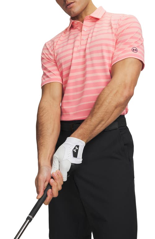 UNDER ARMOUR ua armourdry stripe performance golf polo